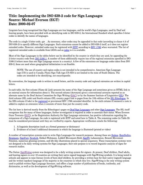 ISO Codes For Sign Languages SignWriting, 59% OFF