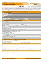 Personal Accident Claim Form - Shriram General Insurance