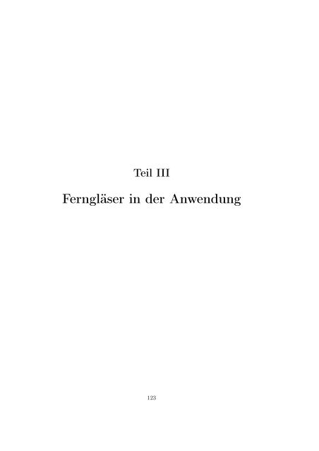 Ferngläser in der Anwendung - Holger Merlitz