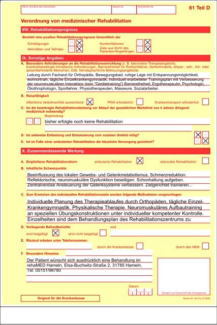 Name, Vorname des Versich