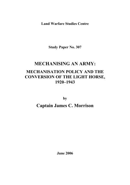 View the pdf - Australian Army