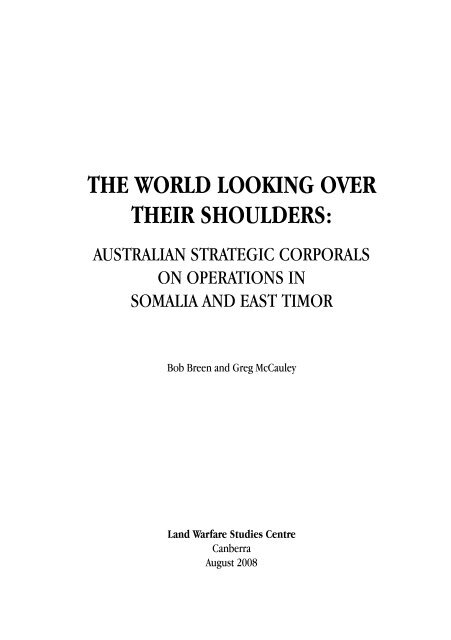 View the pdf - Australian Army