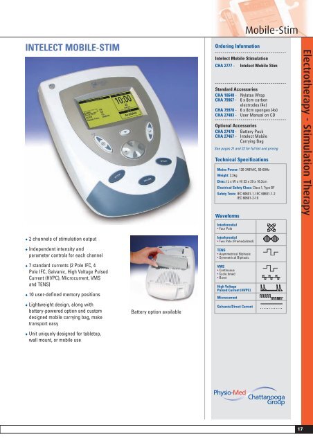 Mobile-Stim Electrotherapy - Stimulation Therapy - Dolby Medical