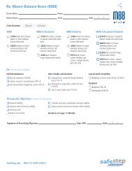 MORSE FALLS SCALE ASSESSMENT: - Moore Balance Brace