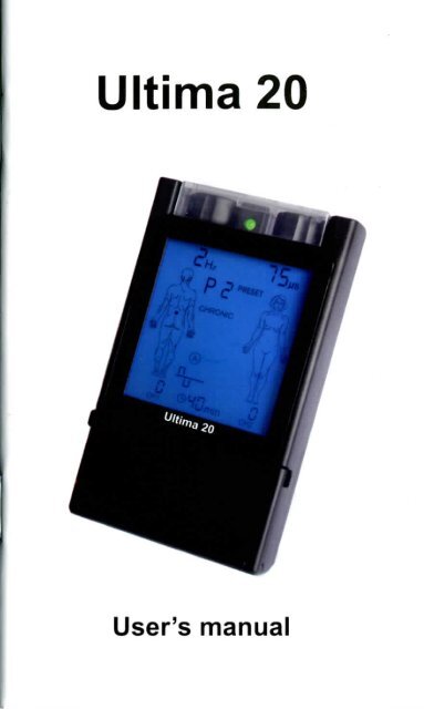 Ultima 20 Operations Manual