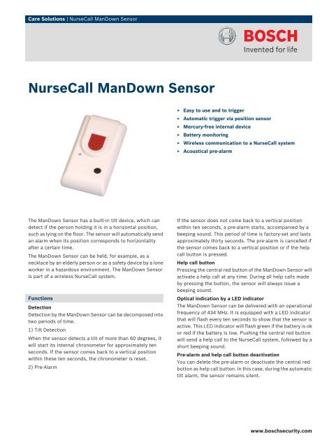 Man Down Sensor... - comPPage