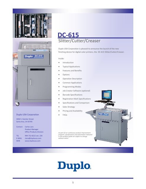 DC-615 ProductInfo