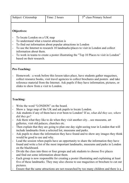 lesson plan 2 London.pdf - handsonprimaryclil