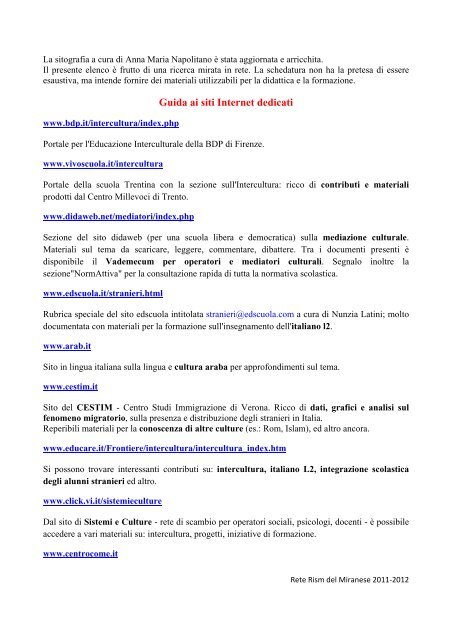 Sitografia[a] - Scuolavicospinea.it