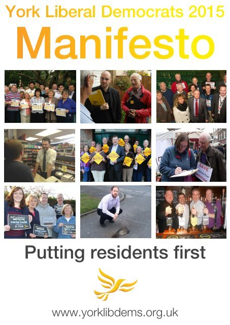 York Lib Dems Manifesto