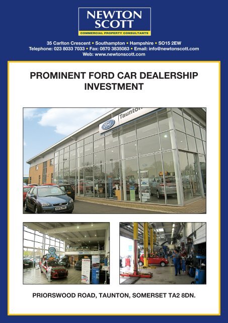 PROMINENT FORD CAR DEALERSHIP INVESTMENT - Propex