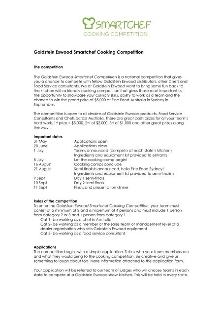 PROPOSAL - Goldstein Eswood Kitchen Cook-off