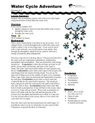 Water Cycle Adventure Readers' Theatre