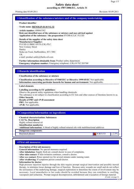 RENOLIN B 10 VG 32_sds - Countrywide Farmers