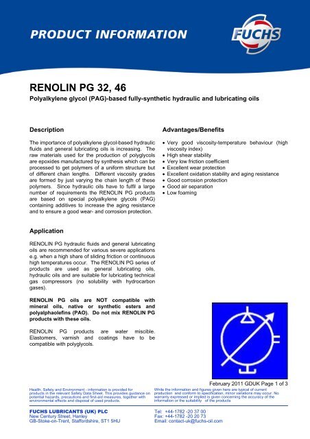 RENOLIN PG 32, 46 - Countrywide Farmers