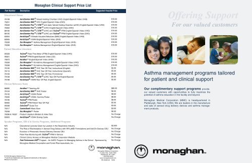 Offering Support Brochure(PDF, 191.78 KB) - Monaghan Medical