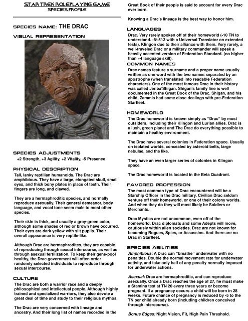 Star Trek People Names