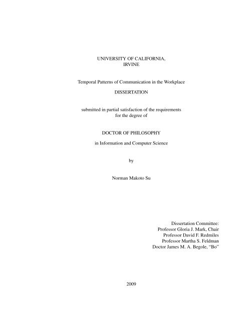 Temporal Patterns Of Communication In The Workplace