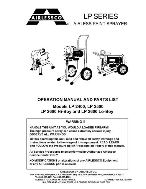 LP SERIES - Airlessco