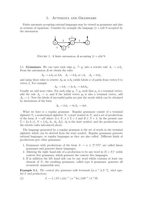 5. Automata and Grammars
