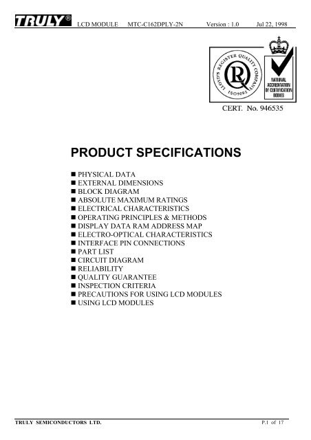 Data Sheet - Hobby Engineering