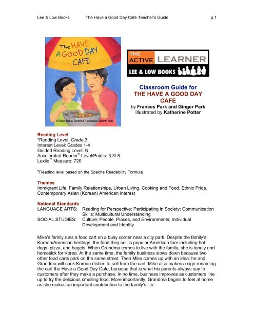 Download this guide in PDF - Lee & Low Books