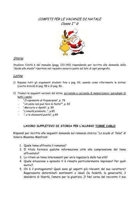Compiti per le vacanze di Natale - Francesca Gasperini Compiti per le vacanze di Natale - Francesca Gasperini