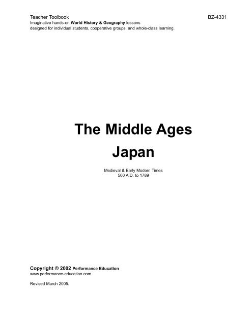 The Middle Ages Japan - Series Reviews