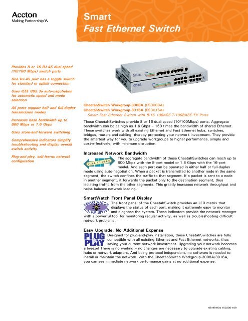 Smart Fast Ethernet Switch