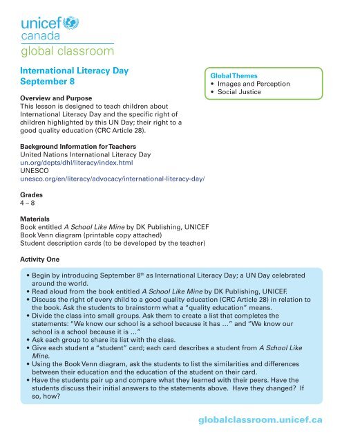 International Literacy Day activities 4