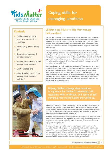 Coping skills for managing emotions [5MB] - KidsMatter