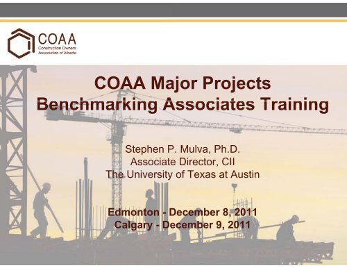 COAA - CII Performance Assessment System