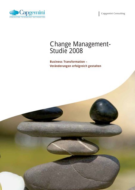 Change Management-Studie 2008 - Capgemini Deutschland