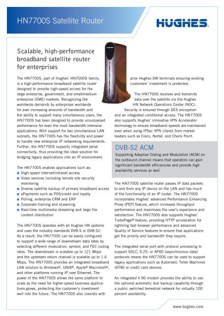 HN7700S Satellite Router - Mobil Satellite Technologies