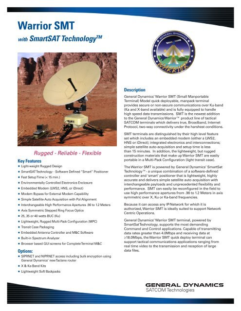 Warrior SMT - General Dynamics SATCOM Technologies