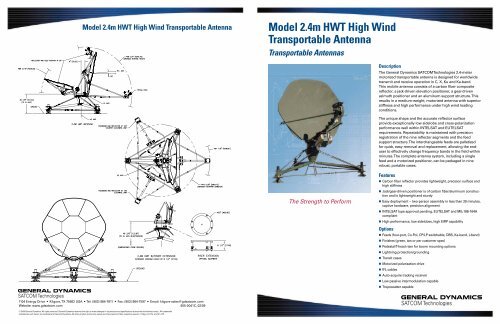 Model 2.4m HWT High Wind Transportable Antenna - General ...