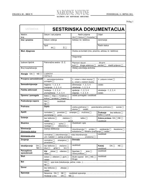 Sestrinska dokumentacija