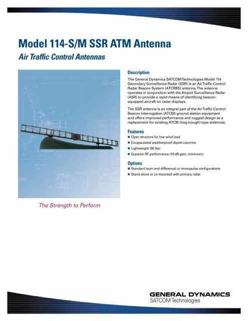 Data Sheet - General Dynamics SATCOM Technologies