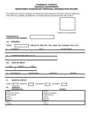 PHARMACY APPLICATION FORM - Pharmacy Council Ghana