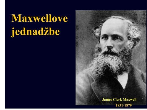 Maxwellove jednadžbe