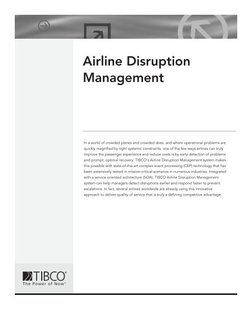Airline Disruption Management - Tibco