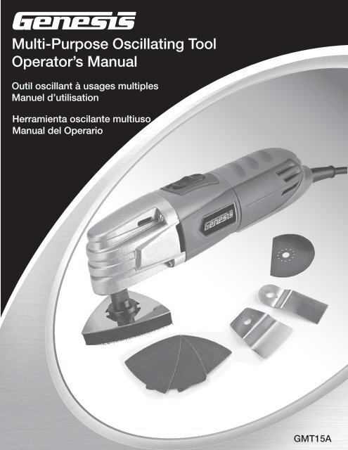 Multi-Purpose Oscillating Tool Operator's Manual