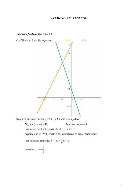 ELEMENTARNE FUNKCIJE