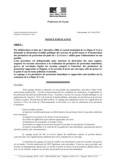 Notice explicative - AUDE