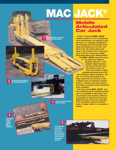 Portec MAC JACK prod sht.qxd