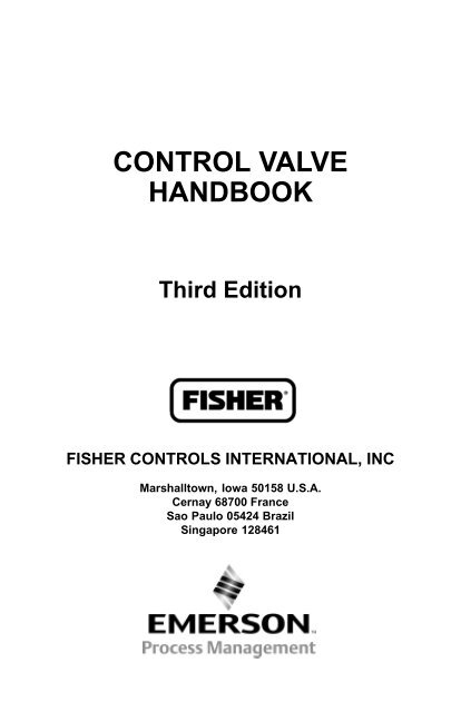CONTROL VALVE HANDBOOK - Chemical Processing