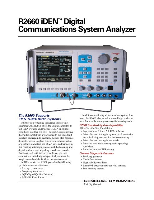 R2660D - General Dynamics SATCOM Technologies