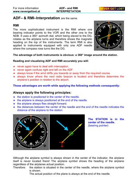 ADFâ & RMIâ Interpretation are the same. - Never Get Lost