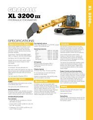 XL 5210 III Spec Sheet - Gradall Industries, Inc.
