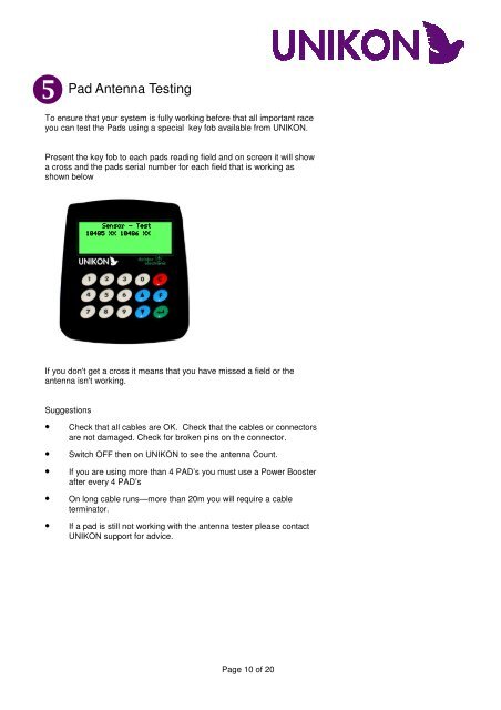 Pad Antenna Testing To en